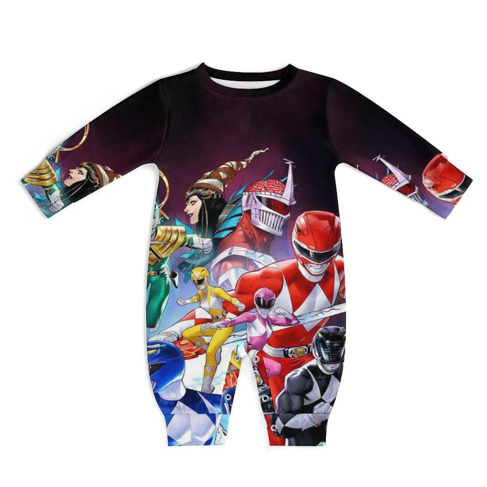 Power Rangers Unisex Baby Boy Girl Rompers Long Sleeve Infant Jumpsuits ...
