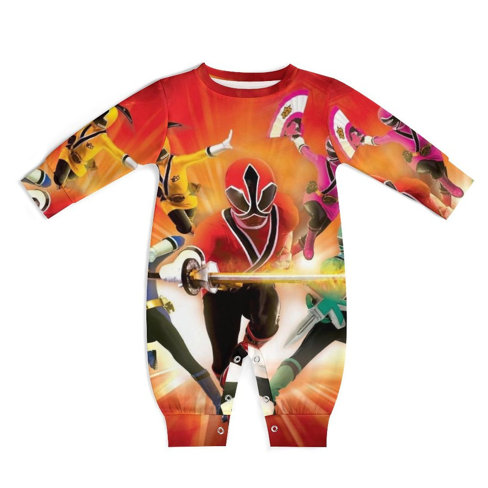 Power Rangers Unisex Baby Boy Girl Rompers Long Sleeve Infant Jumpsuits ...