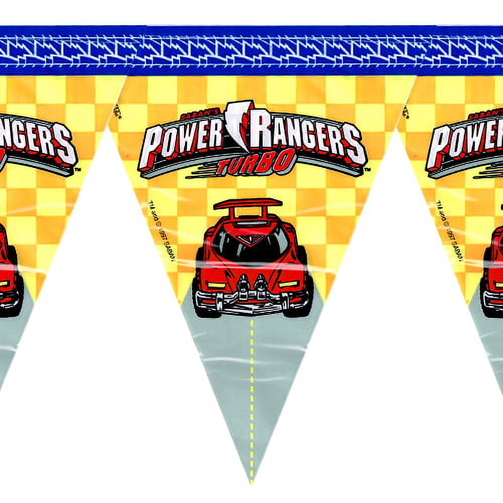 Power Rangers 1997 'Turbo' Vintage Flag Banner (12ft) - Birthday ...