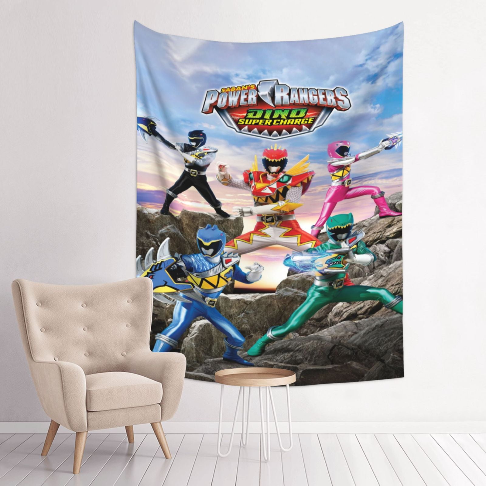 Power Rangers Wall Tapestry Cartoon Poster for Bedroom Aesthetics Funny ...