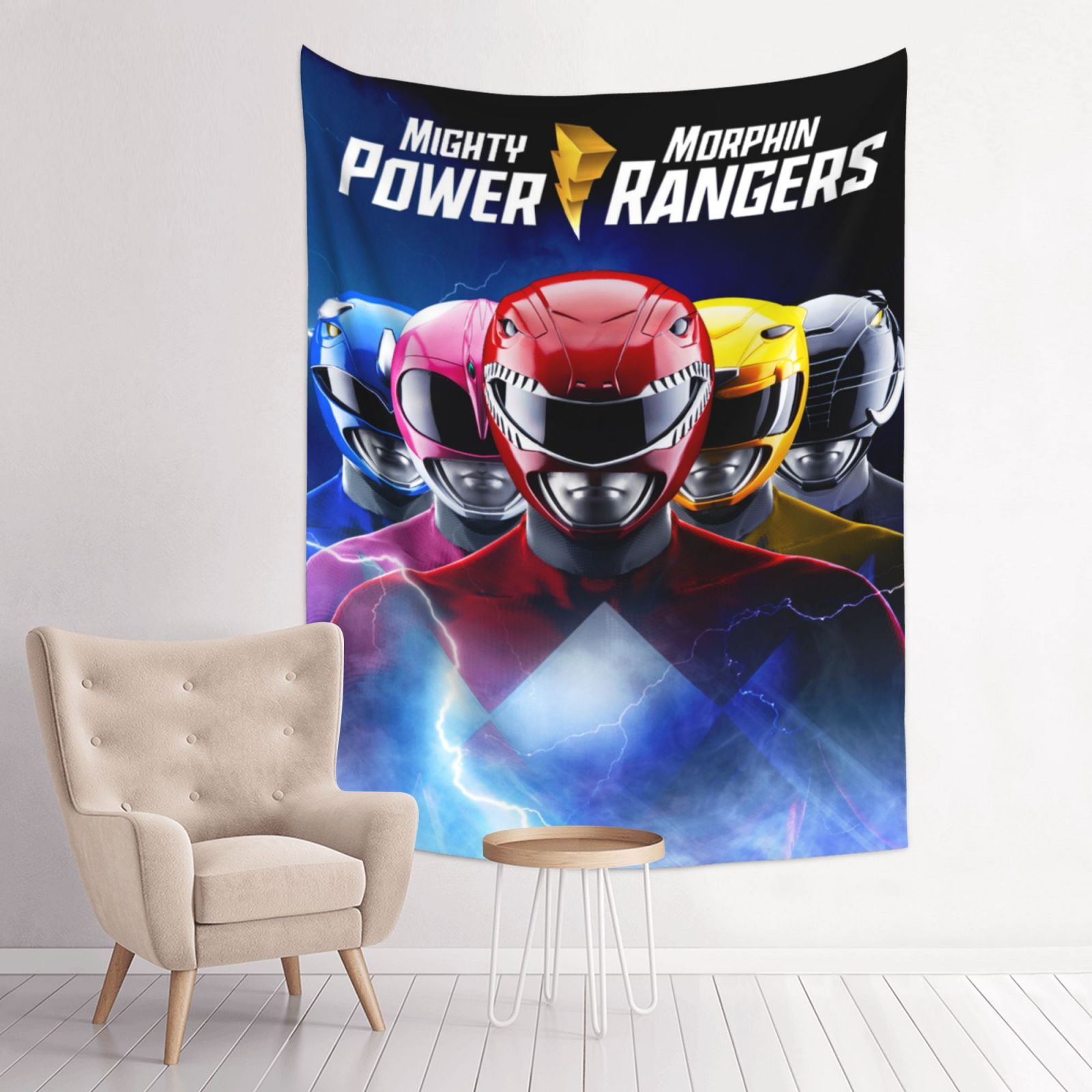 Power Rangers Wall Tapestry Cartoon Poster for Bedroom Aesthetics Funny ...