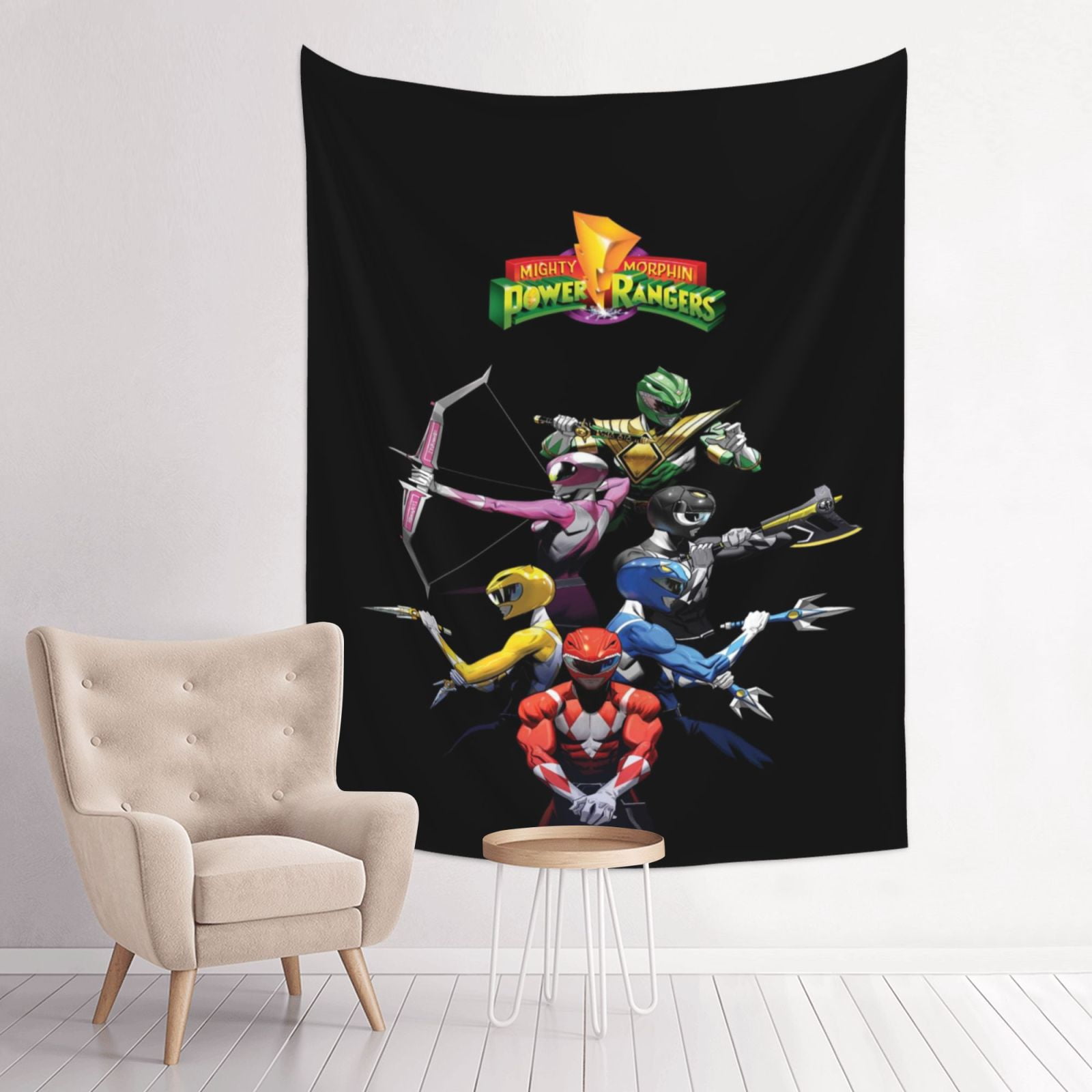 Power Rangers Wall Tapestry Cartoon Poster for Bedroom Aesthetics Funny ...