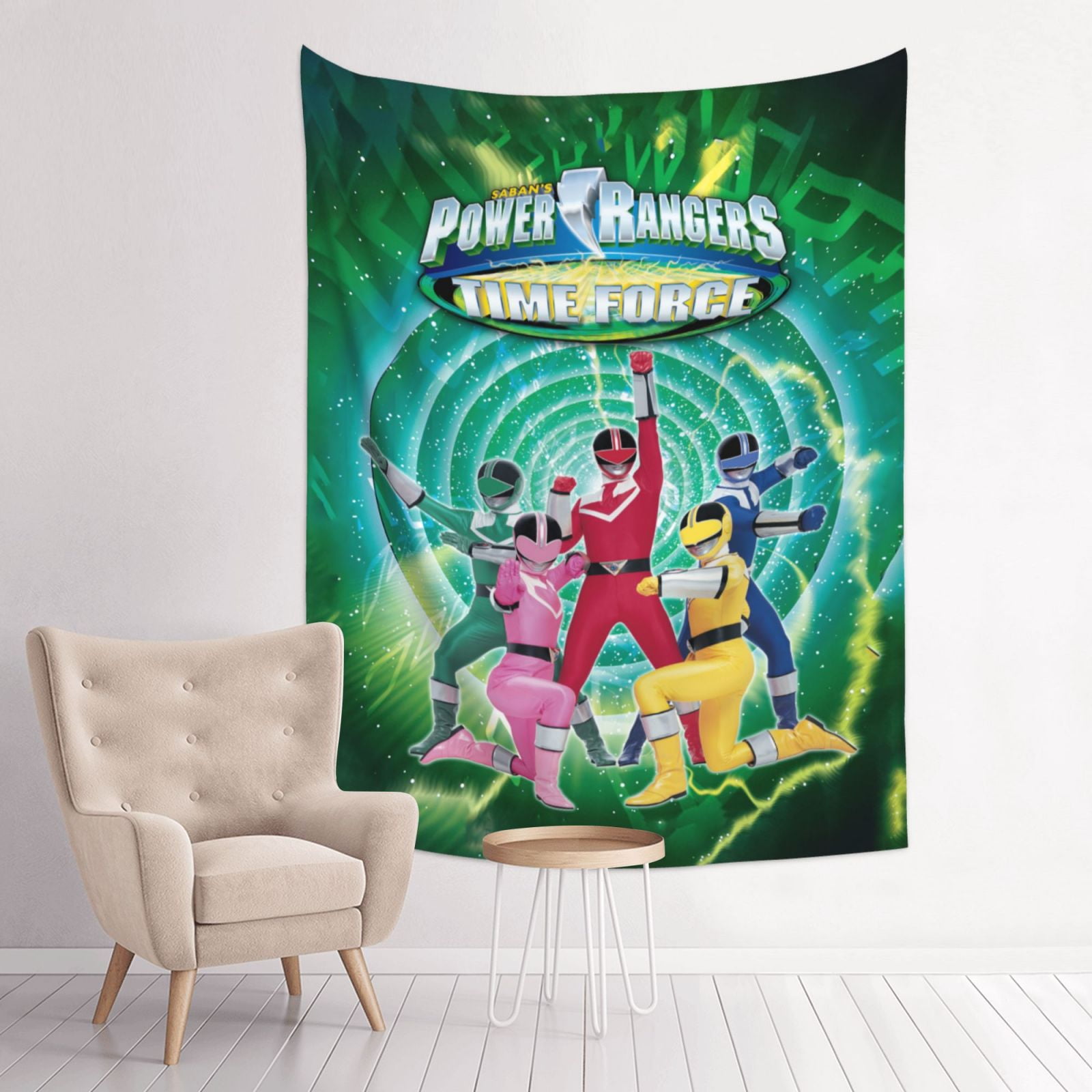Power Rangers Wall Tapestry Cartoon Poster for Bedroom Aesthetics Funny ...