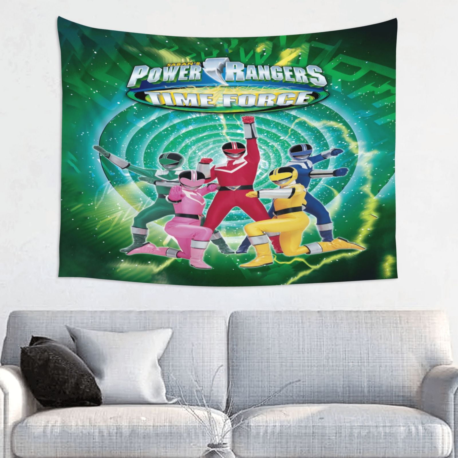 Power Rangers Wall Tapestry Cartoon Poster for Bedroom Aesthetics Funny ...
