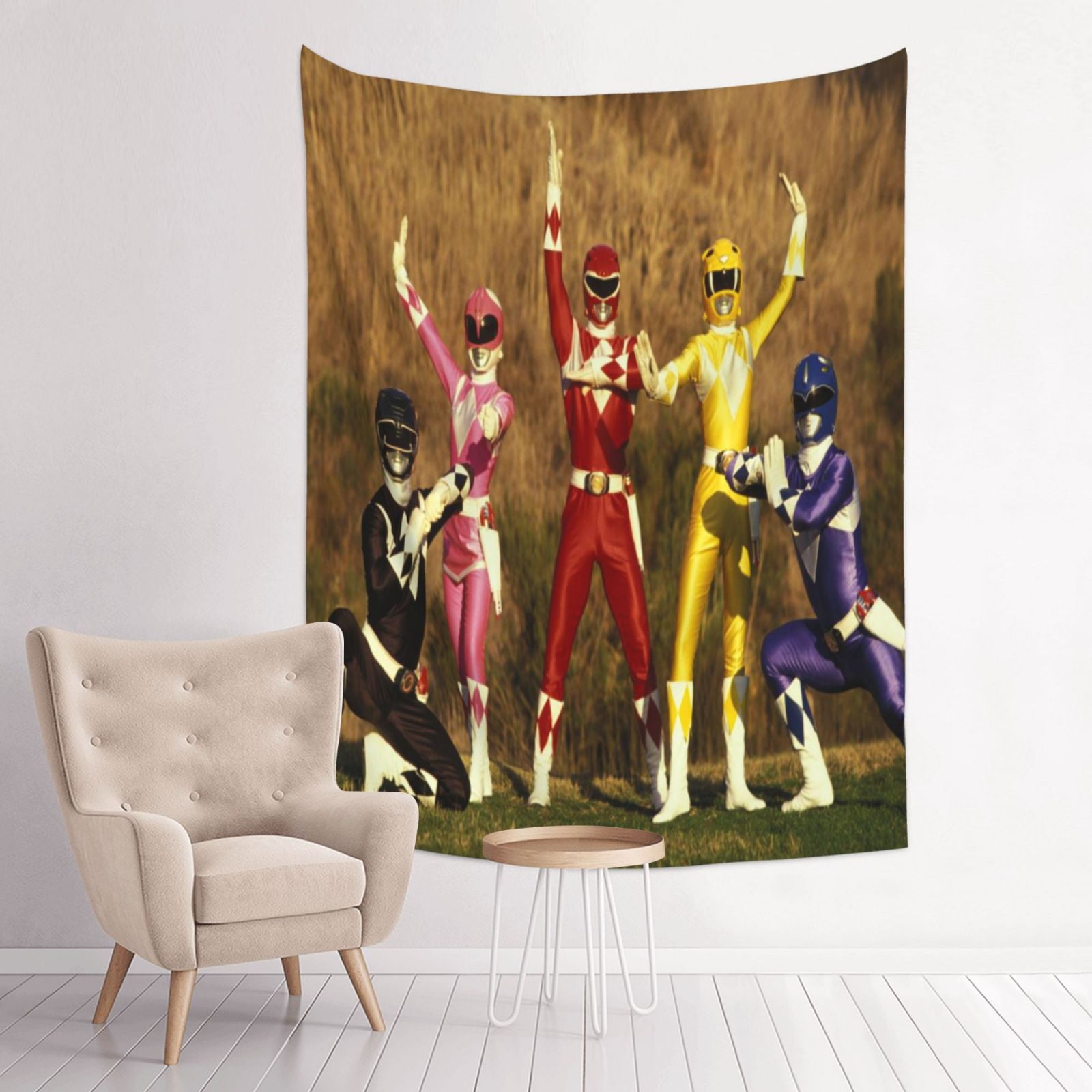 Power Rangers Wall Tapestry Cartoon Poster for Bedroom Aesthetics Funny ...