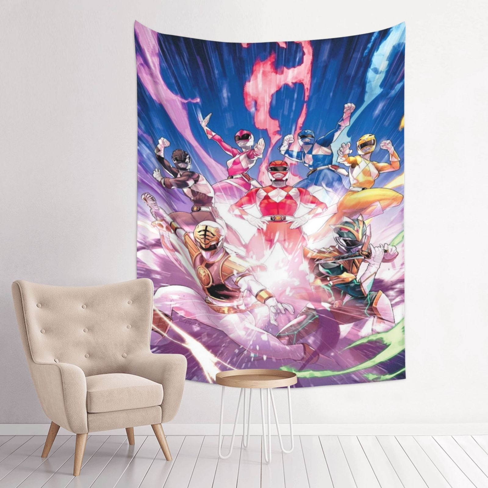 Power Rangers Wall Tapestry Cartoon Poster for Bedroom Aesthetics Funny ...