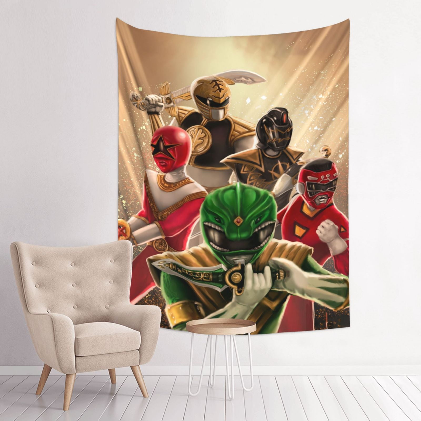 Power Rangers Wall Tapestry Cartoon Poster for Bedroom Aesthetics Funny ...