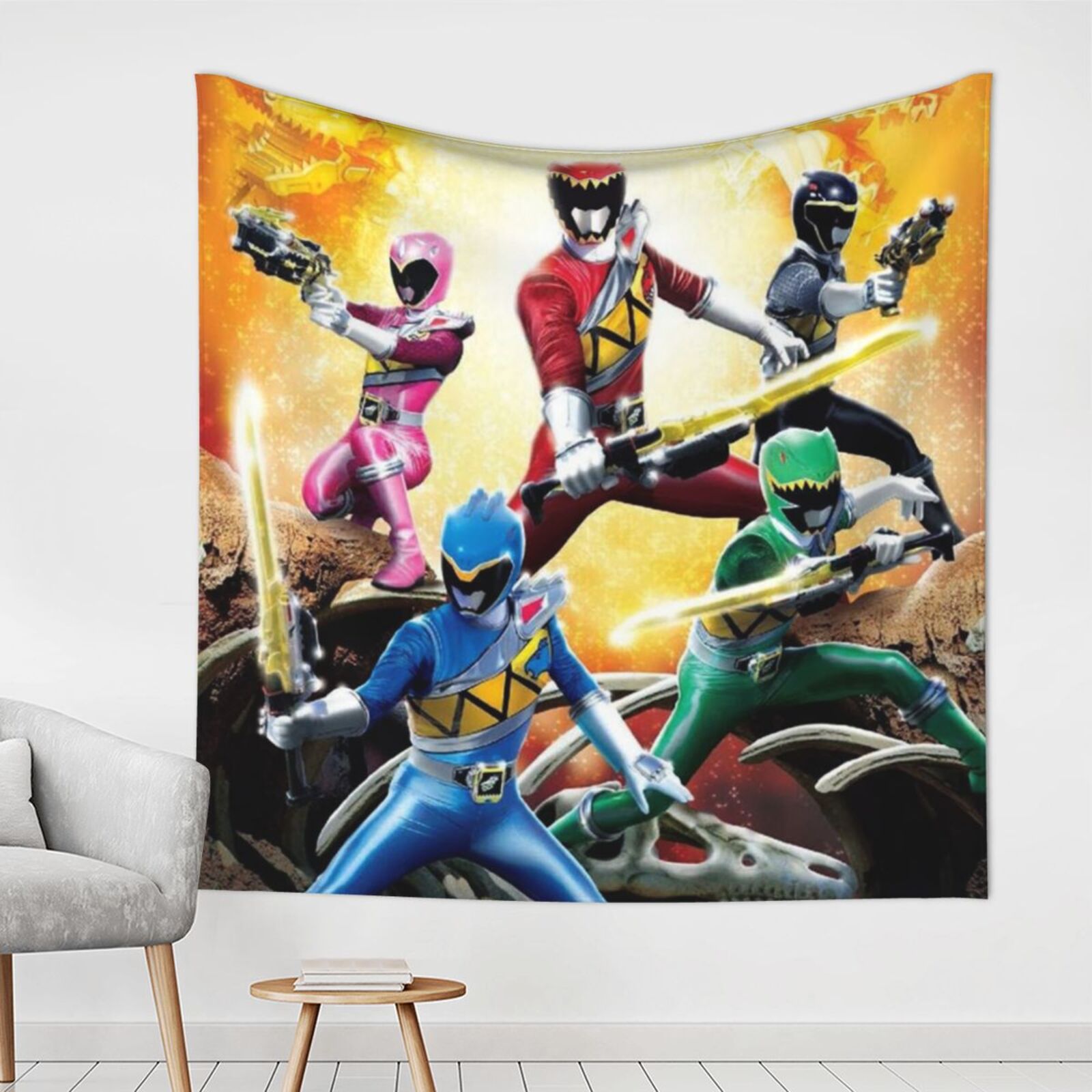 Power Rangers Wall Tapestry Wall Hanging Tapestries Decorative Wall ...