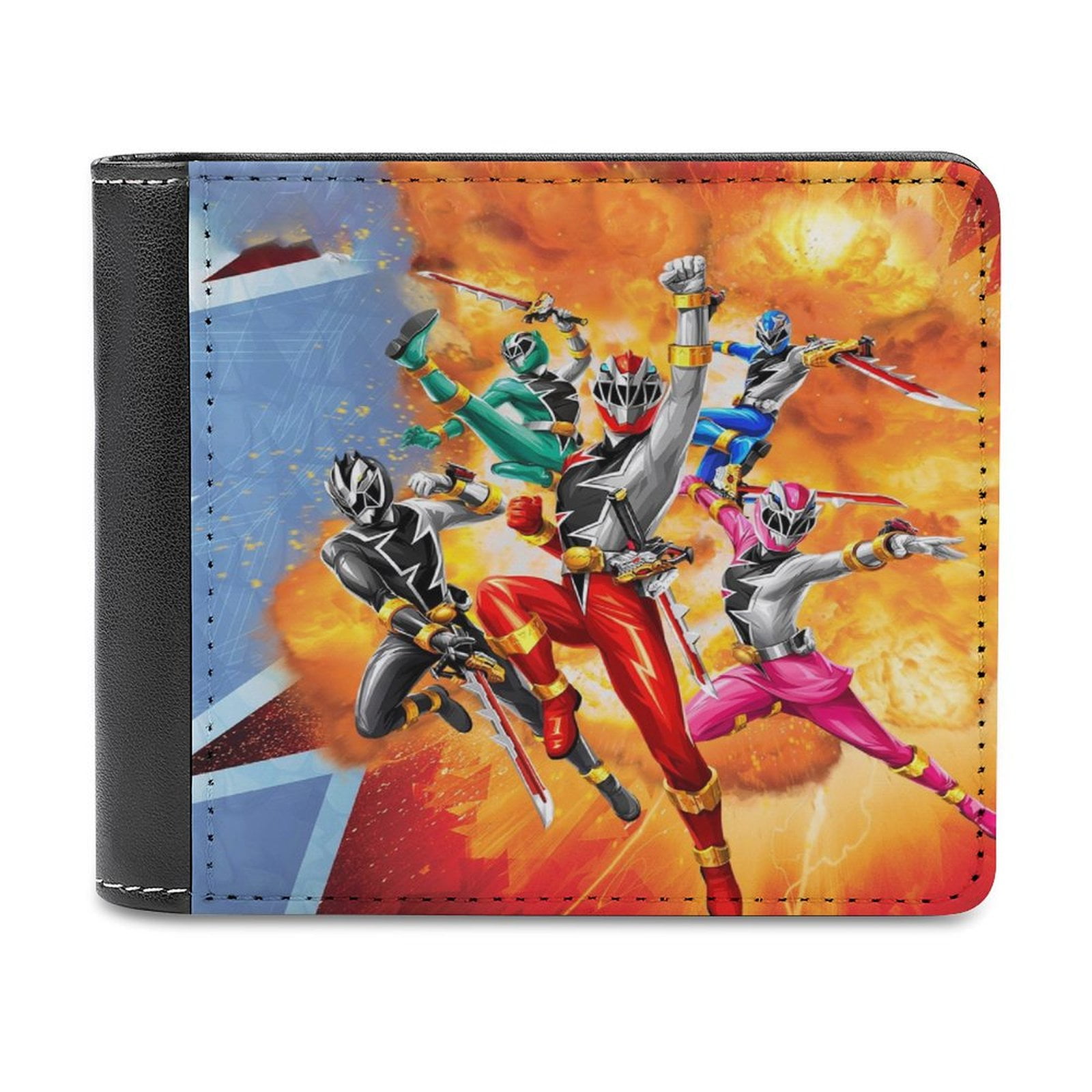 Power Rangers Wallet for Men Bifold Wallets Leather Purse Clutch Card ...