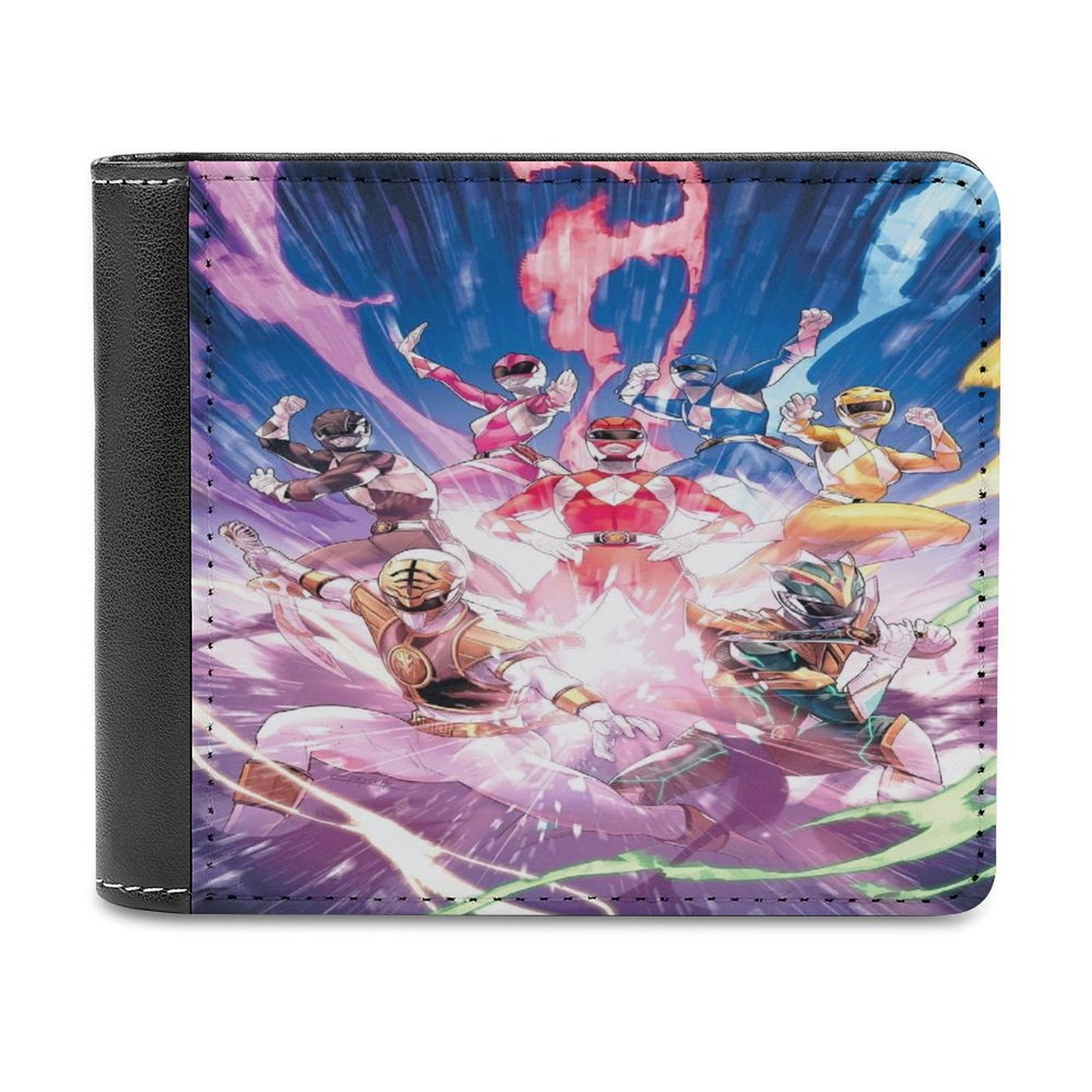 Power Rangers Wallet for Men Bifold Wallets Leather Purse Clutch Card ...