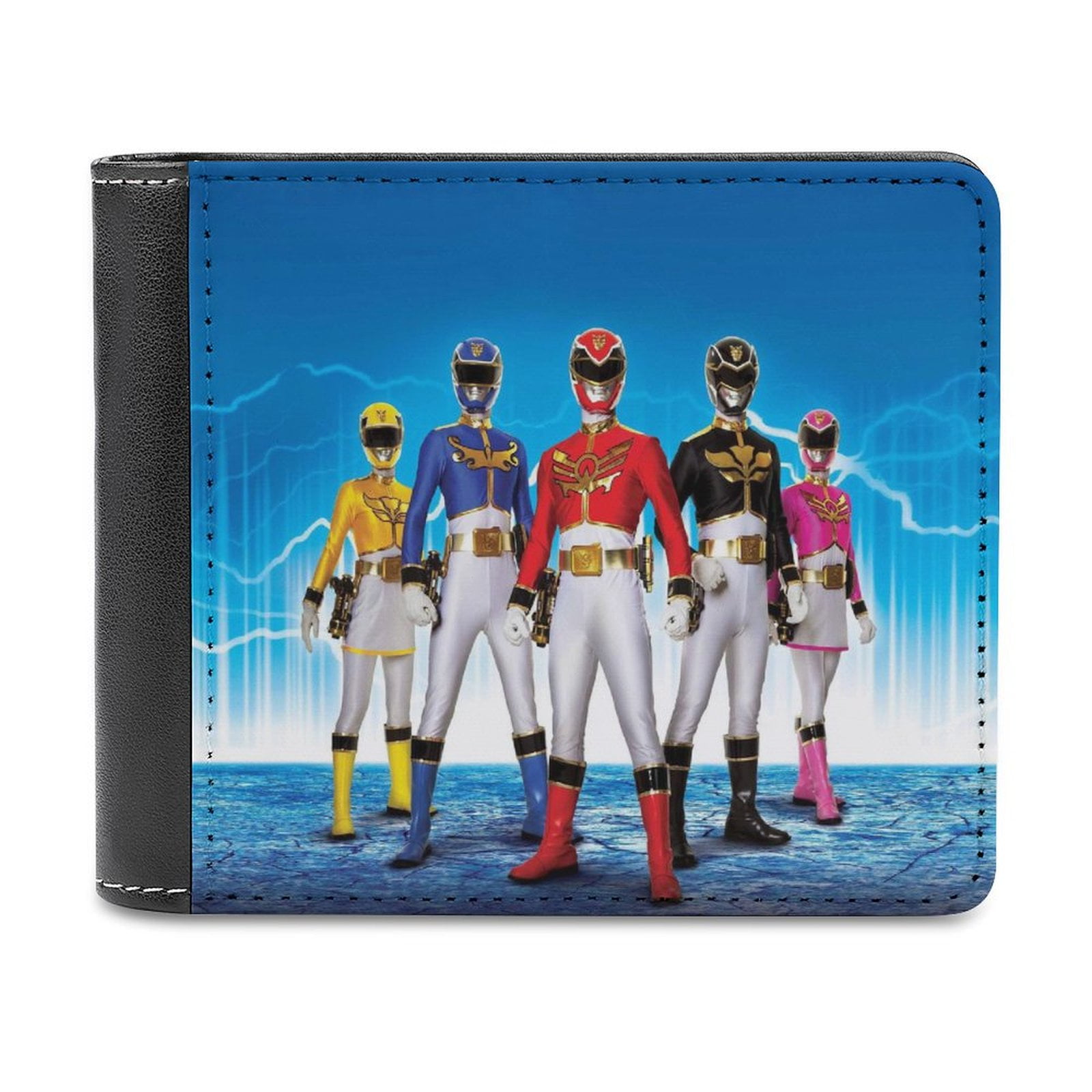 Power Rangers Wallet for Men Bifold Wallets Leather Purse Clutch Card ...