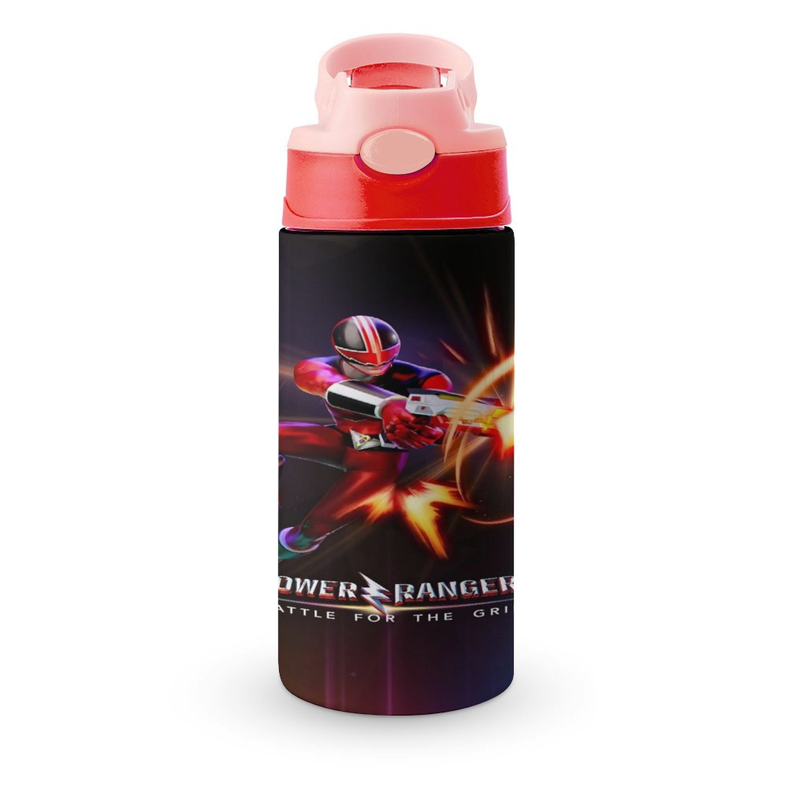 Power Rangers Water Bottle with Straw Vacuum Insulated Stainless Steel ...