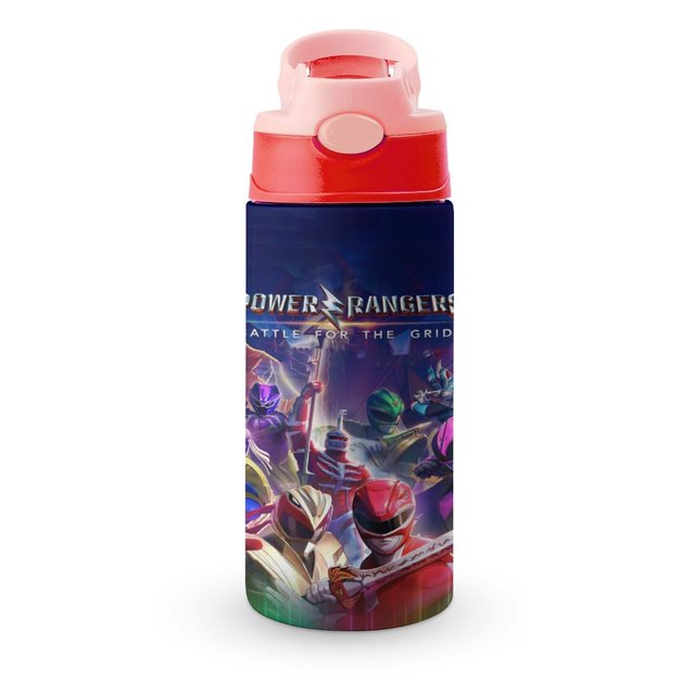 Power Rangers Water Bottle with Straw Vacuum Insulated Stainless Steel ...