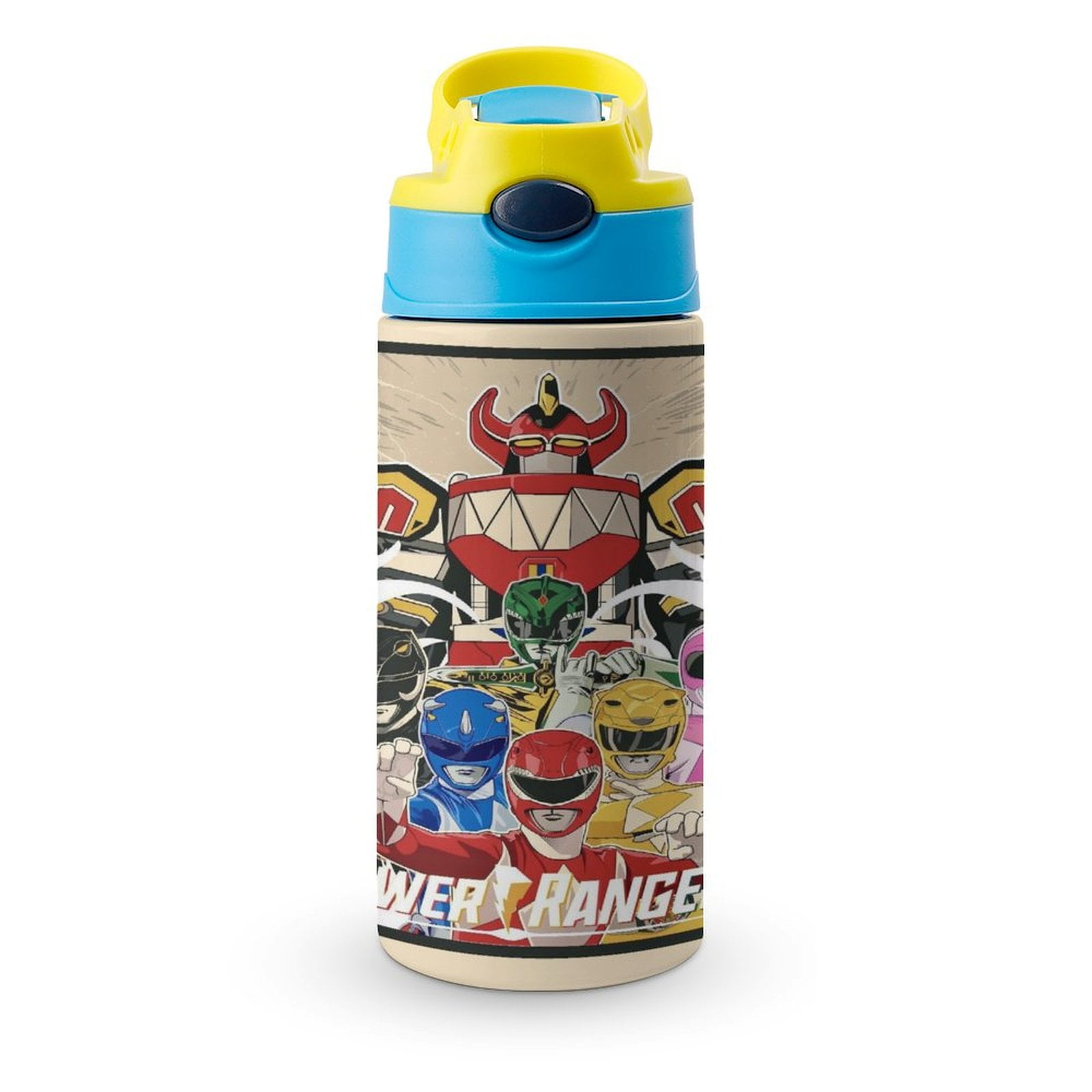 Power Rangers Water Bottle with Straw Vacuum Insulated Stainless Steel ...