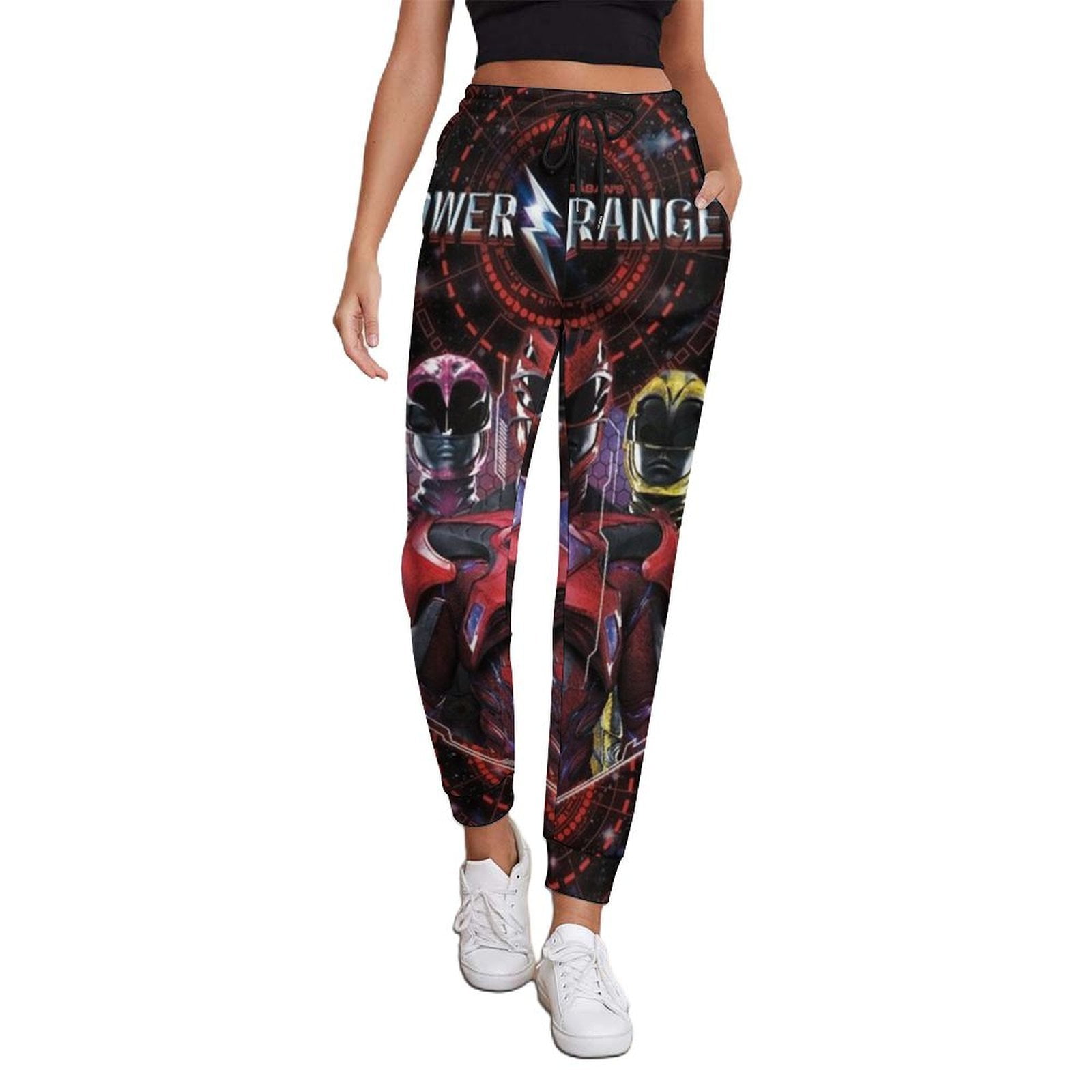 Power Rangers Women's Jogger Track Pants Print Drawstring Lounge ...