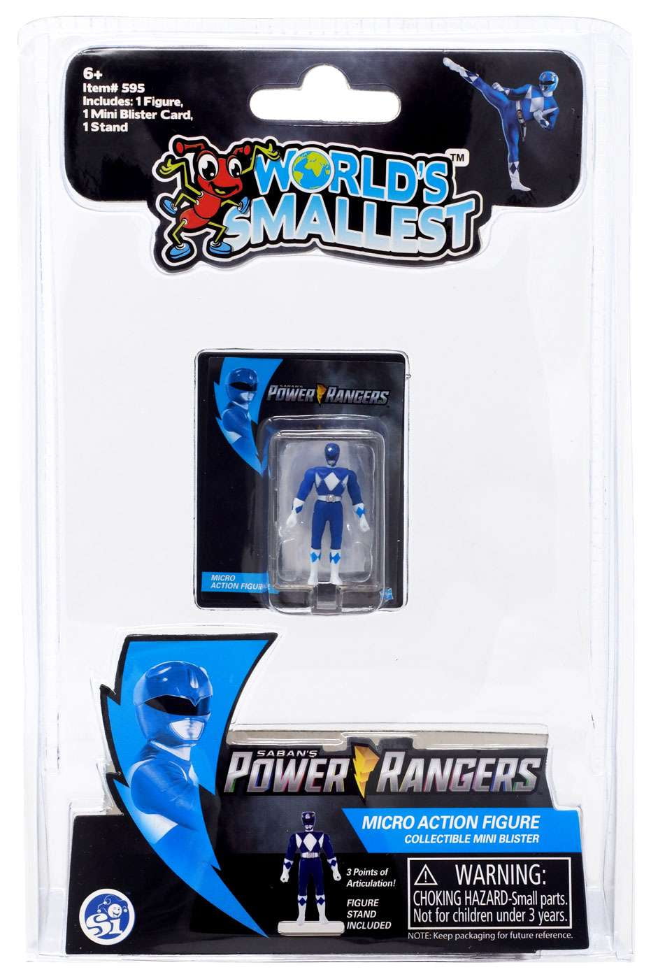 Power Rangers World's Smallest Blue Ranger Action Figure - Walmart.com