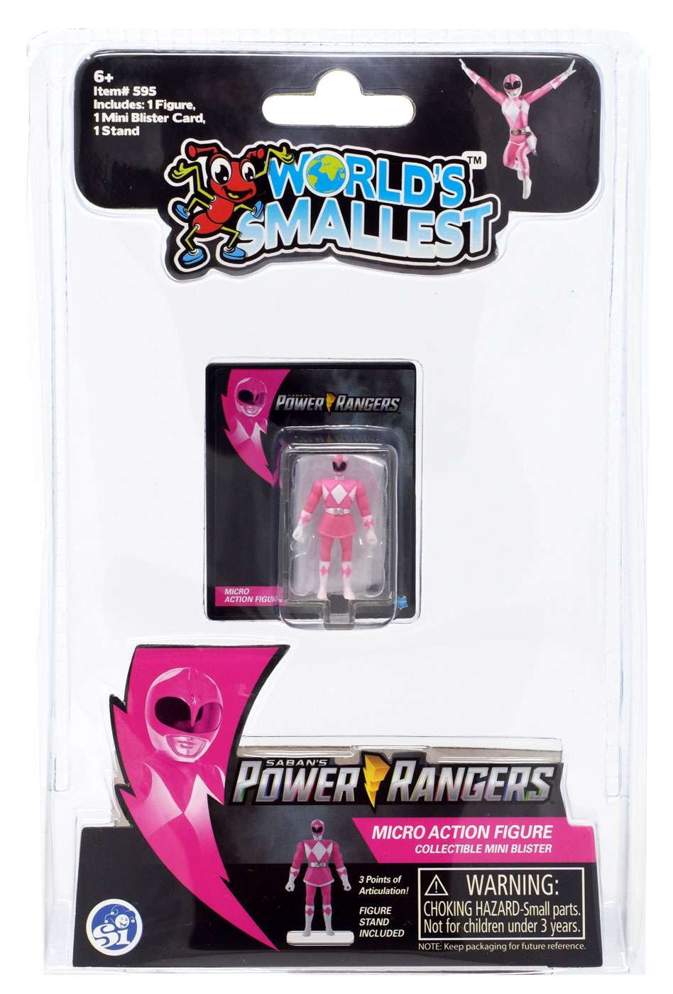 Power Rangers World's Smallest Pink Ranger Action Figure - Walmart.com