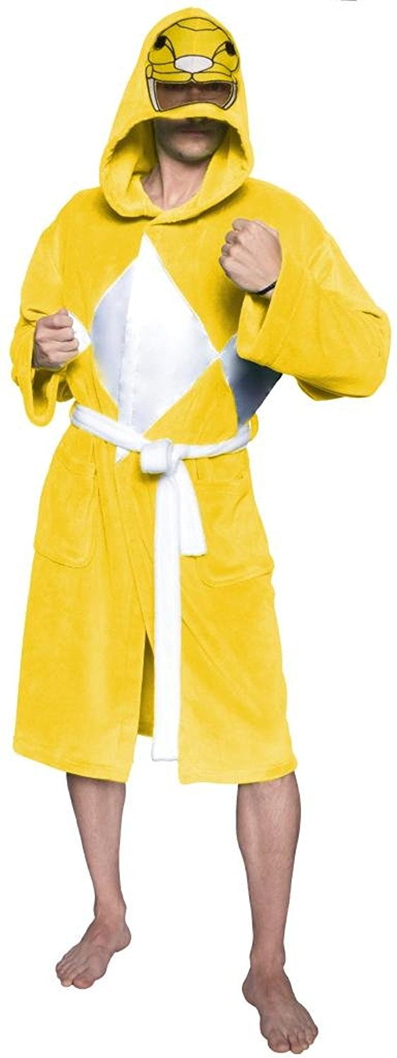 Power Rangers Yellow Ranger Adult Costume Robe - Walmart.com