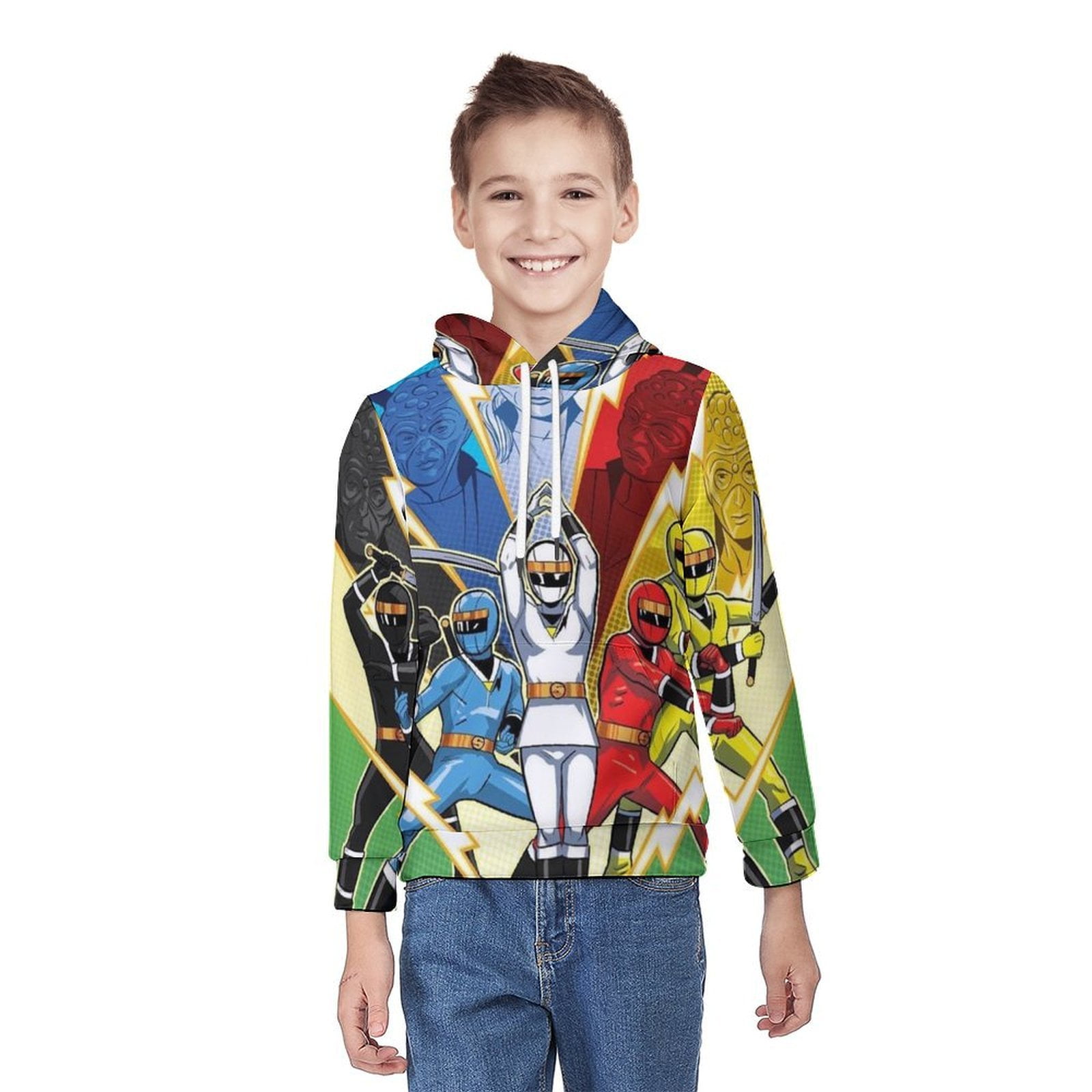 Power Rangers Youth Hoodies Boys Girls 3D Printed Sweatshirt Fall ...