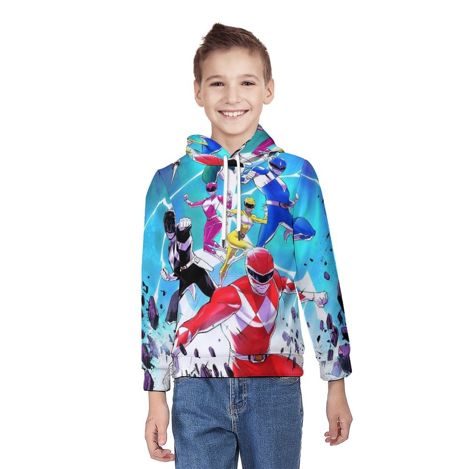 Power Rangers Youth Hoodies Boys Girls 3D Printed Sweatshirt Fall ...