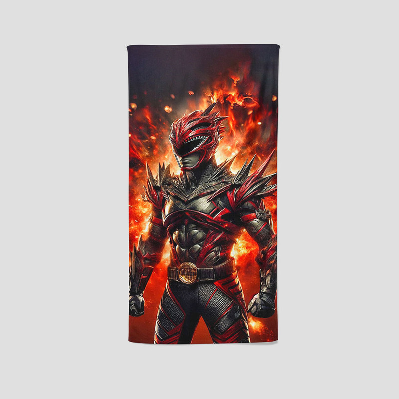 Power Rangers's one-sided towel showcases a unique design, serving as a ...