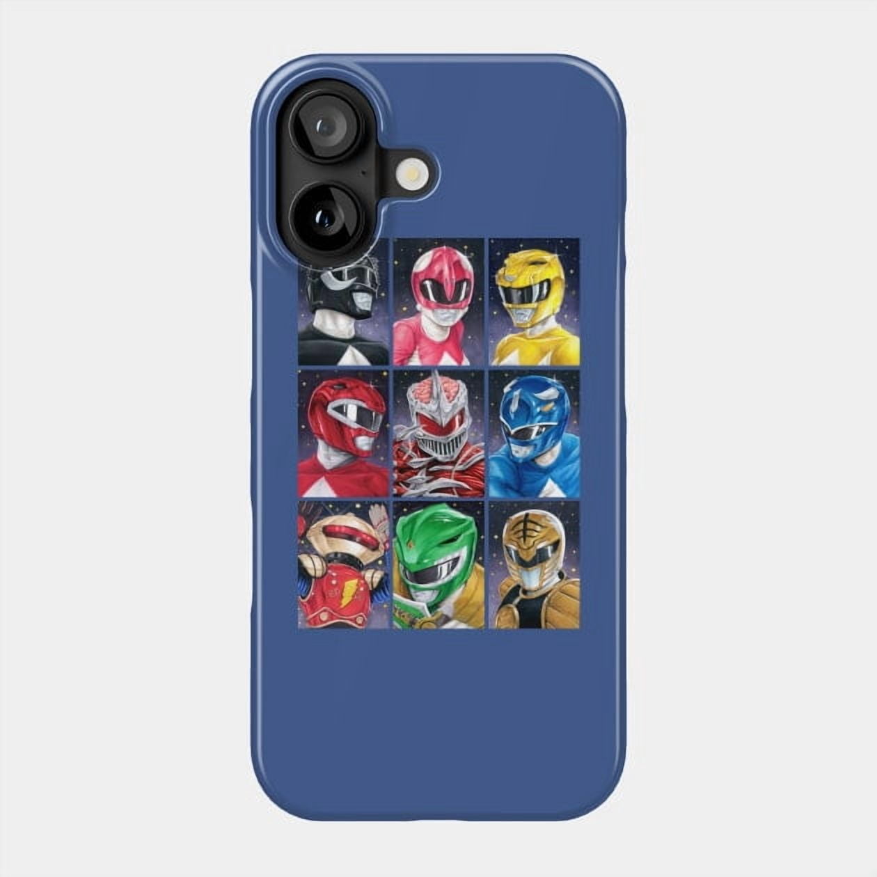 Power Rangers with a Classic and Mighty Morphin 90s TV Show Logo Case ...