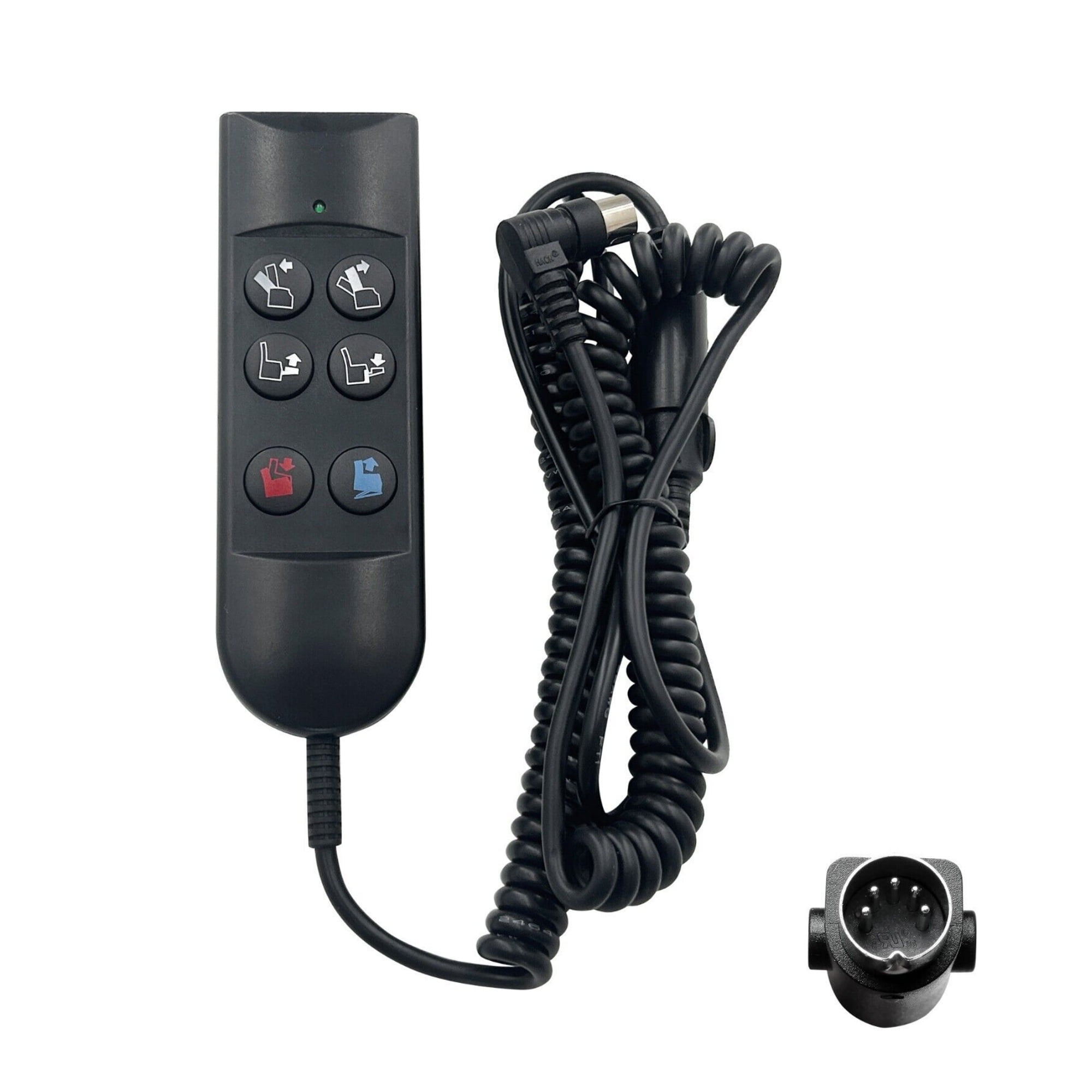 Power Recliner 6 Button 5 Pin Remote Hand Control Replacing ZK756HCL ...