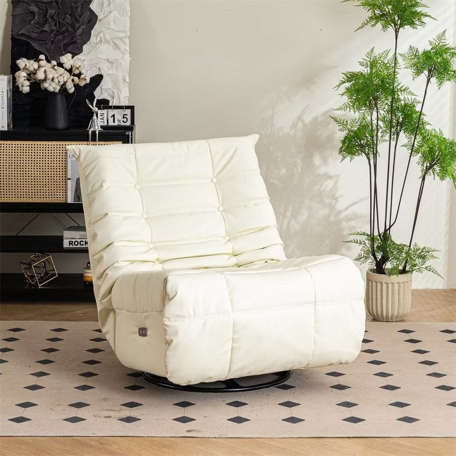 Power Recliner Chair with Adjustable Backrest and Extending Footrest ...