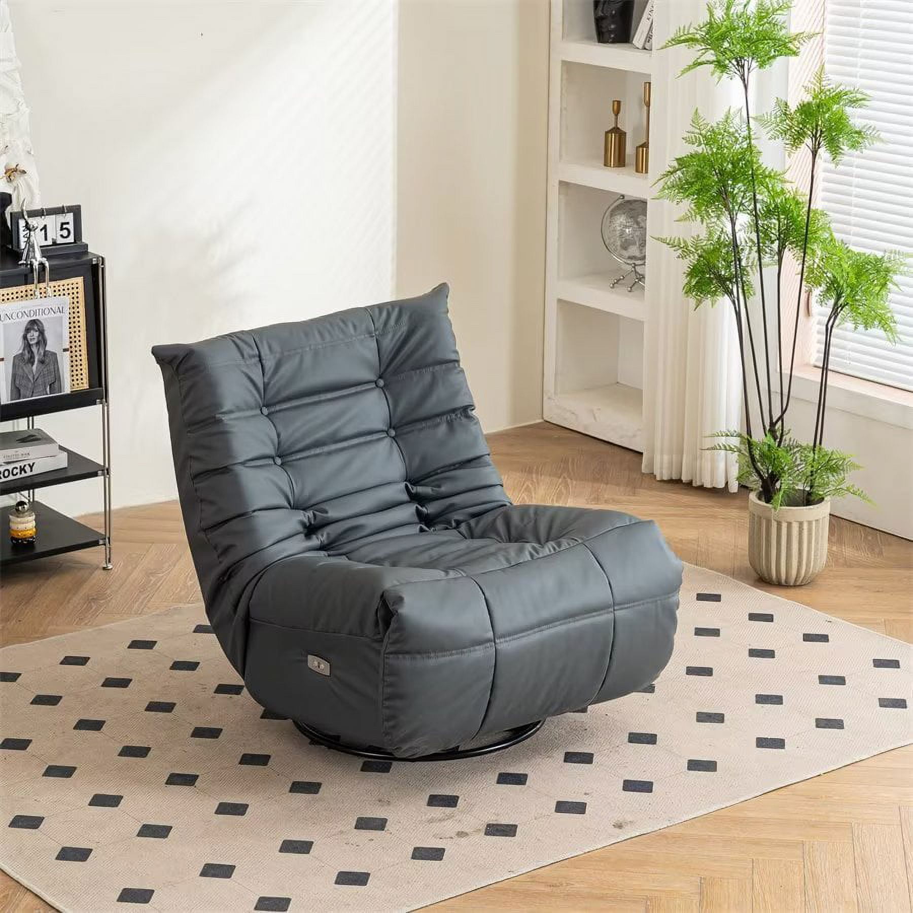 Power Recliner Chair with Adjustable Backrest and Extending Footrest ...