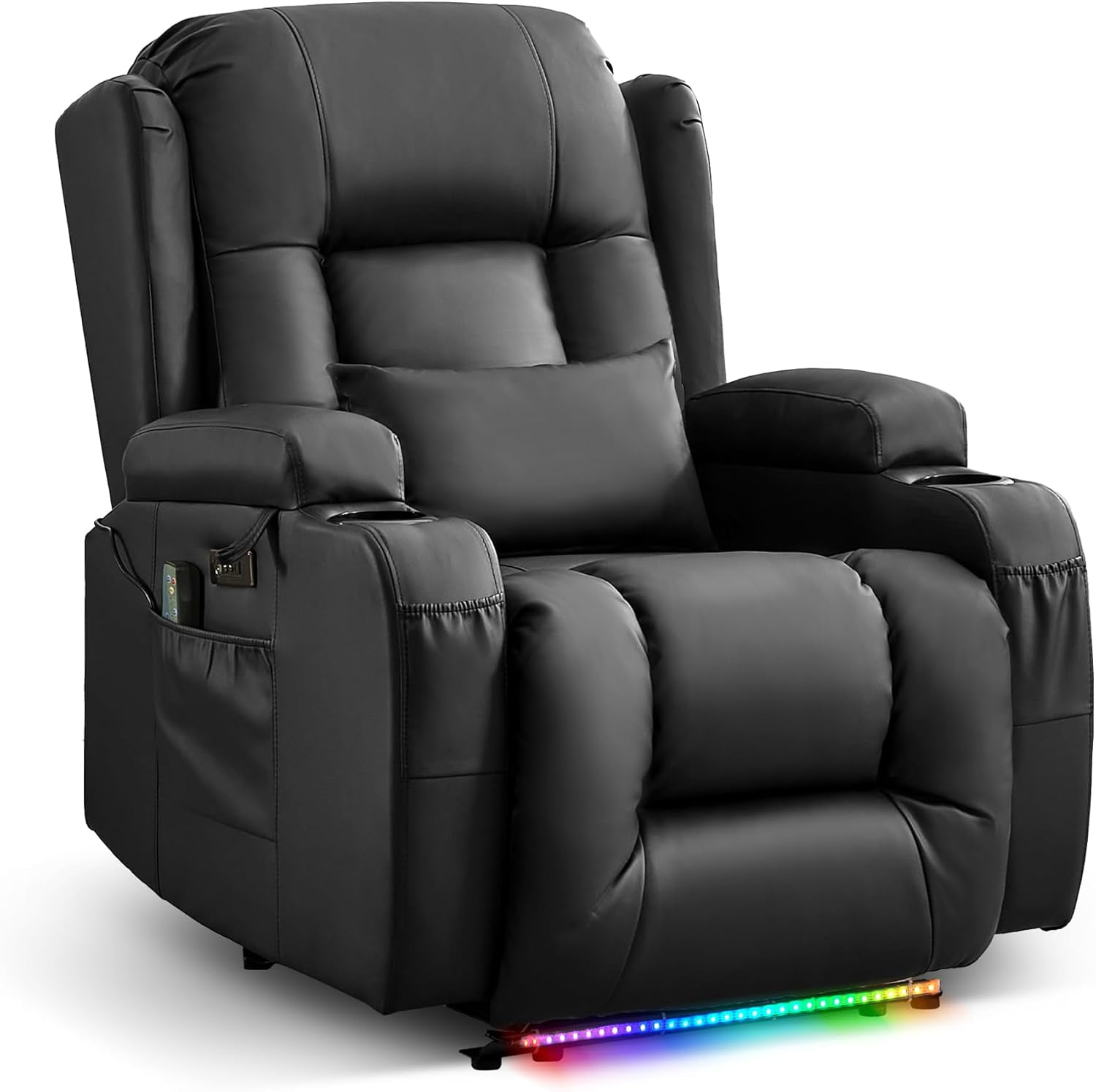 Power Recliner Chair for Adults, Electric Recliner Sofa with Vibrating ...