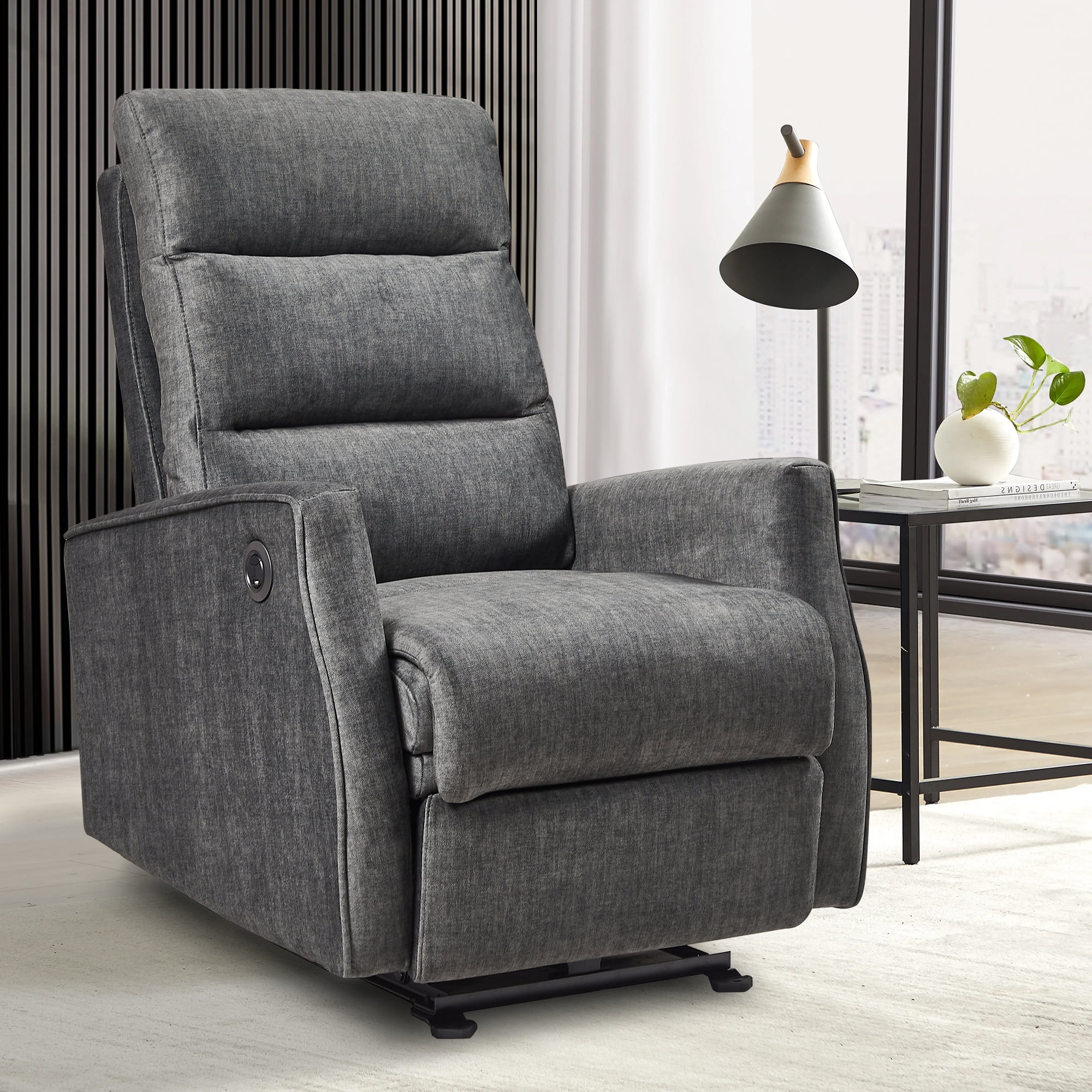 Triple Tree Power Recliner Chair with USB Port, Heavy Duty, Ergonomic ...