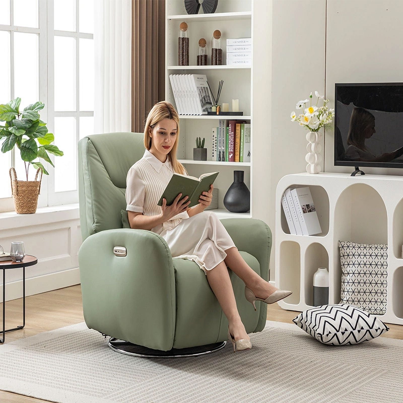 Power Recliner Chair, Swivel Glider Recliner Rocking Chair, Nursery ...