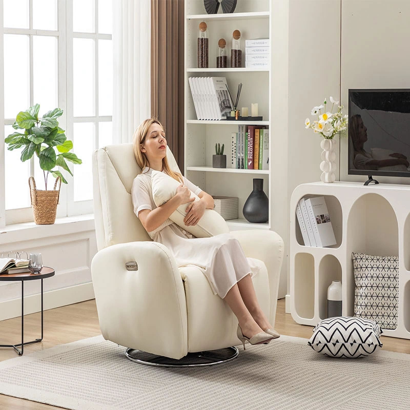 Power Recliner Chair, Swivel Glider Recliner Rocking Chair, Nursery ...