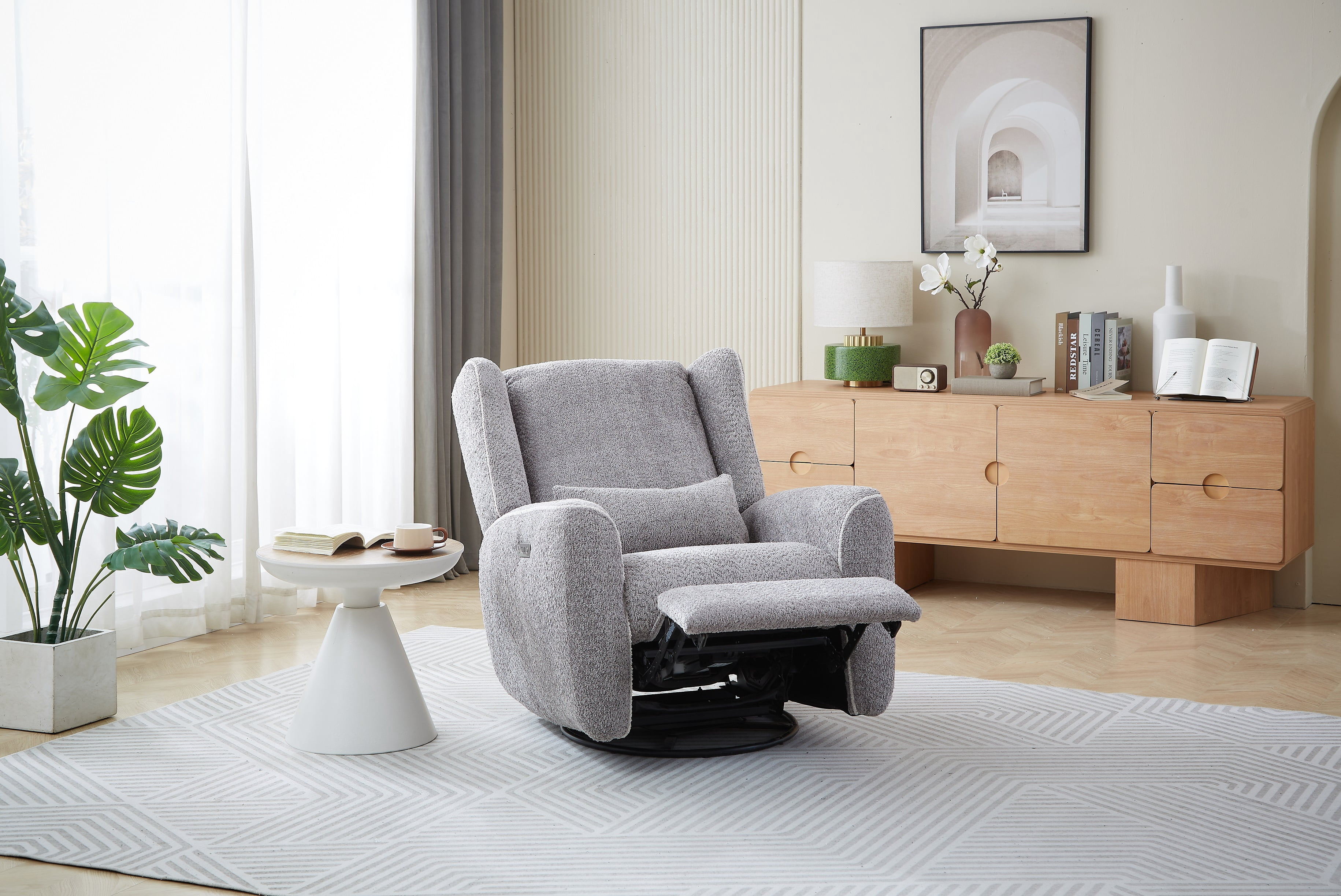 Power Recliner Chair Swivel Glider Rocker Recliner Electric Recliner ...