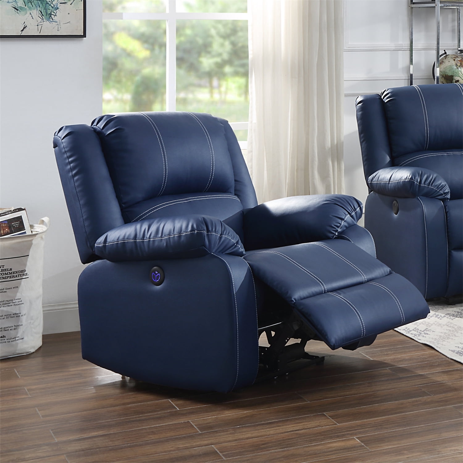Power Recliner, Electric Chair with USB Port and 2 Adjustable Positions ...