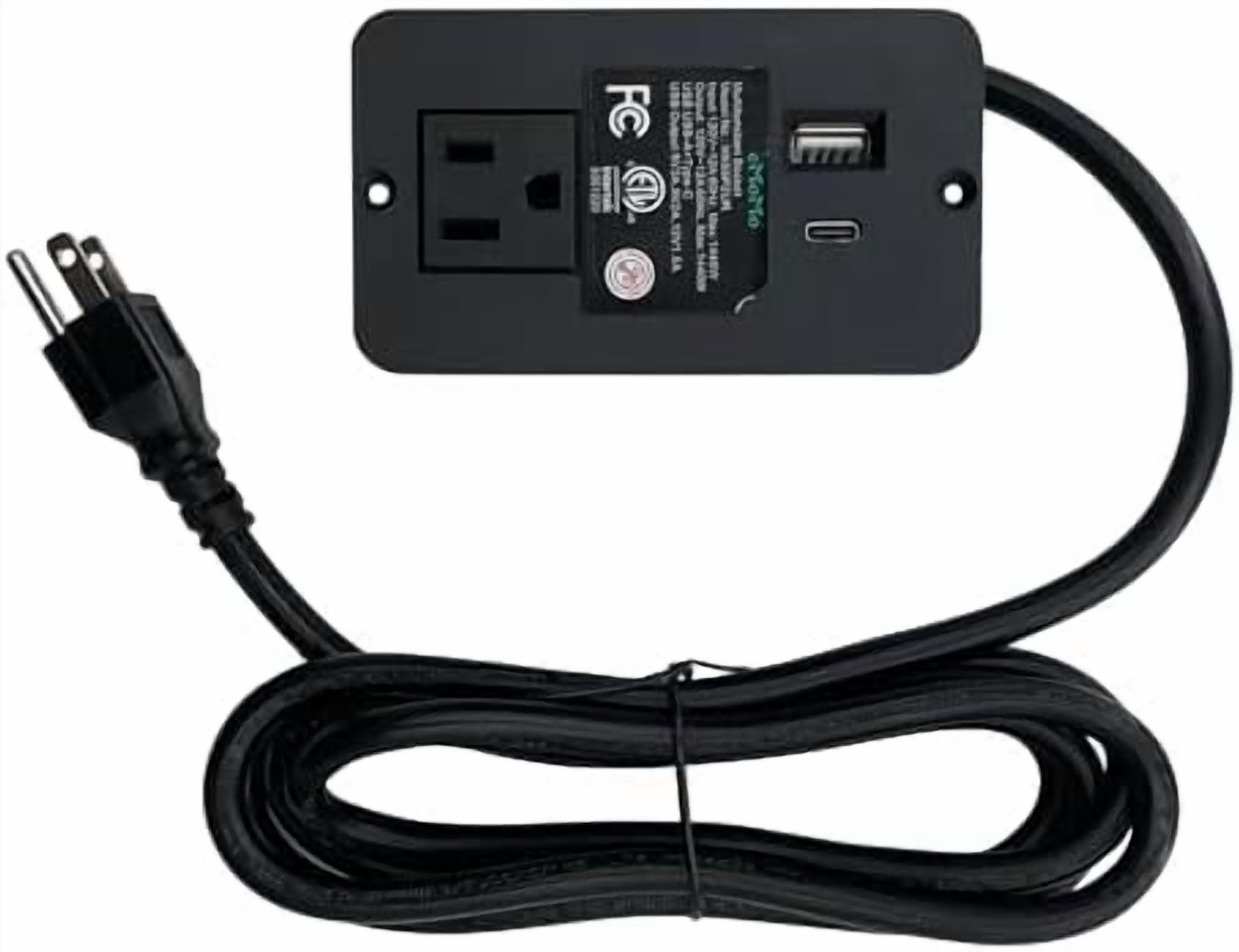 Power Recliner Emomo Single Outlet Recessed Power Strip Model HX66P2UR ...