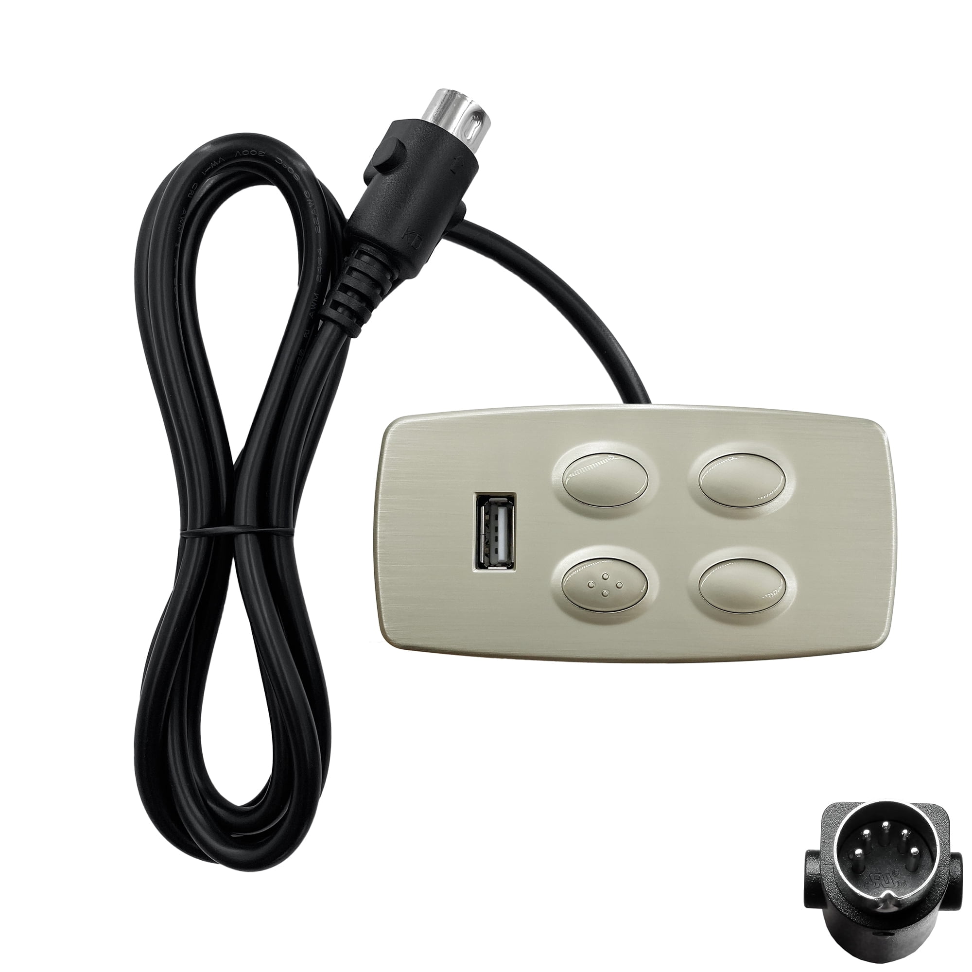 Power Recliner Kaidi 4 Button 5 Pin Switch Hand Control Controller ...