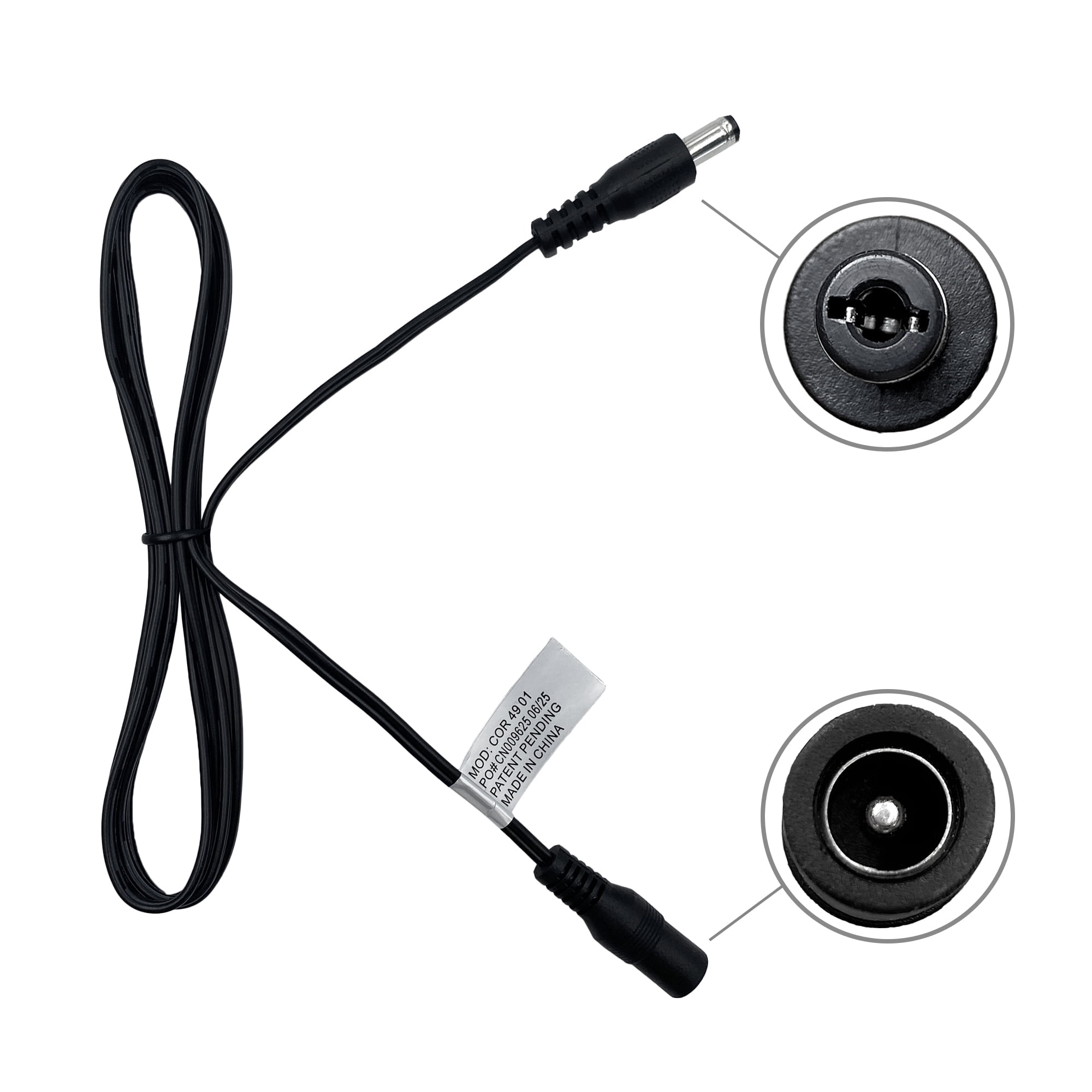 Power Recliner Lift Chair Raffel Systems Extension Cable Male Round ...
