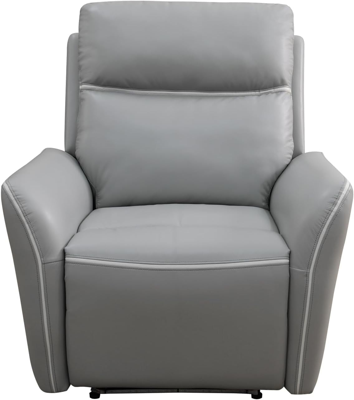 Power Recliner Sofa Set with LED, Breathing Leather Reclining Sofa Set ...