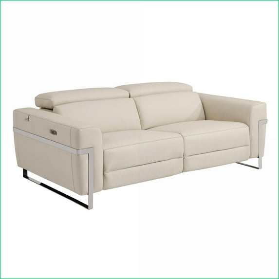 Power Recliner Sofa, Top Grain Italian Leather with USB Charger | Kiln ...