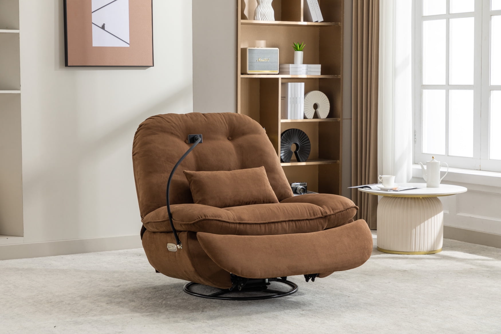 Power Recliner Swivel Glider USB Charger With Bluetooth Music Player ...