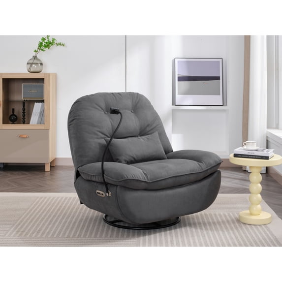 Power Recliner Swivel Glider USB Charger With Bluetooth Music Player ...