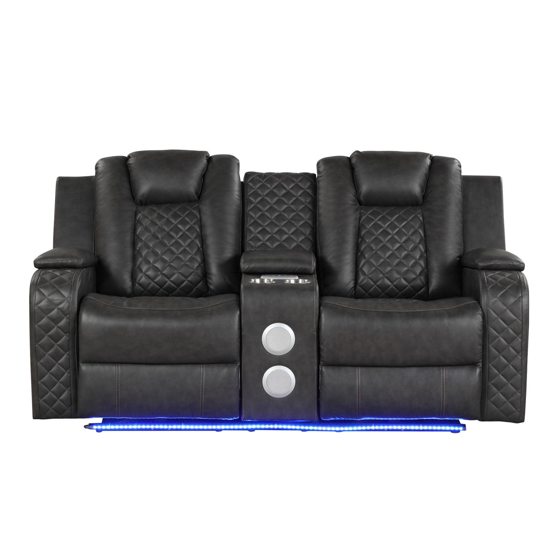 Power Reclining Loveseat with USB Ports+Adjustable Headrest”-“Home Work ...