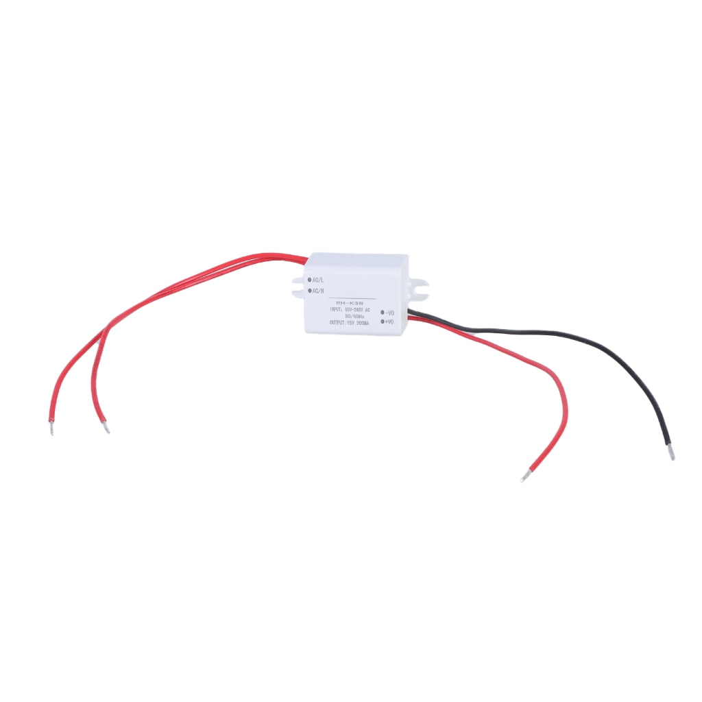 Power Regulator Converter Module Voltage Reduce Adapter Convert 85V-265V to 15V 200mA for ...