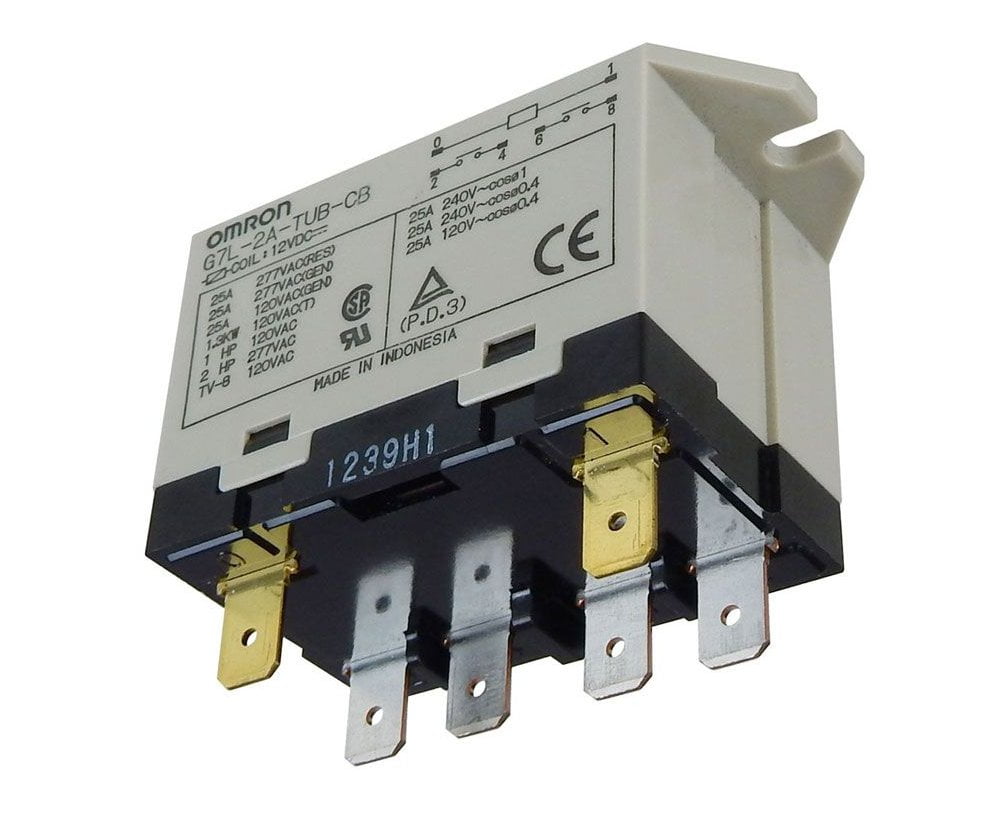 Power Relay, 12VDC, 25A DPST Normally Open - Walmart.com