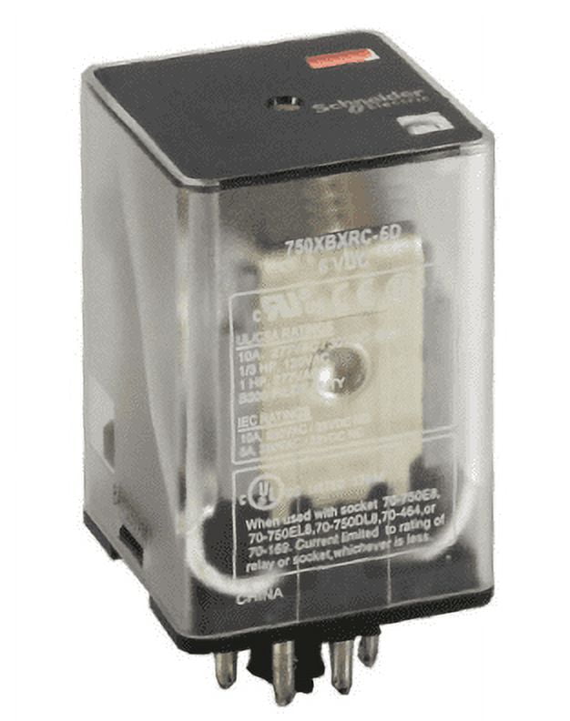 Power Relay, 3PDT, 120 VAC, 10 A, 750 Series, Socket - Walmart.com