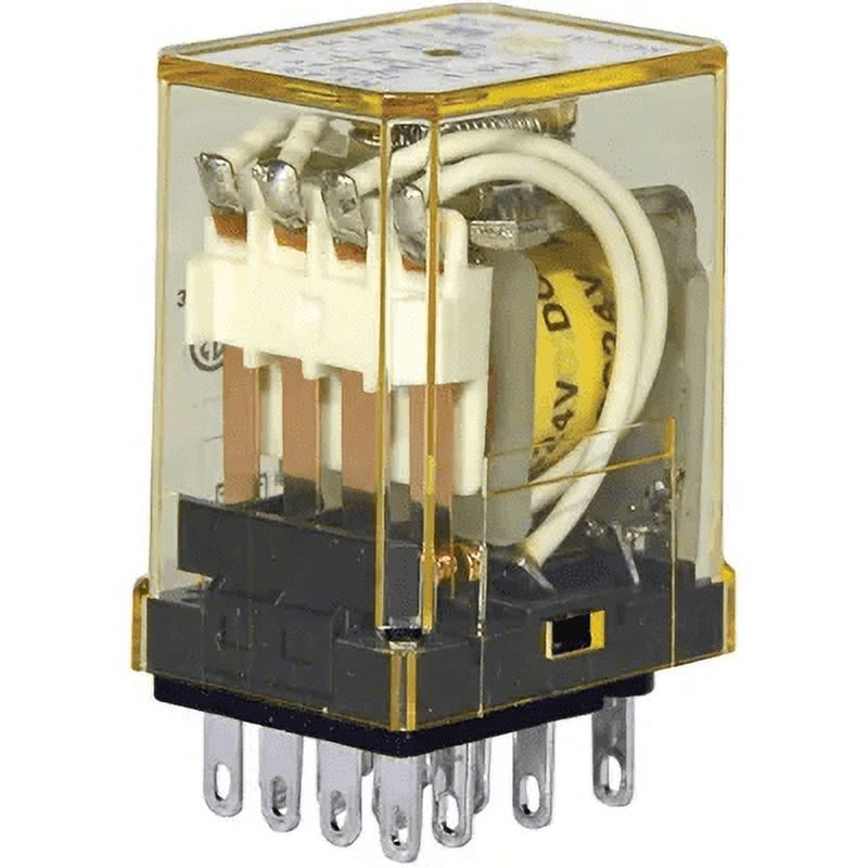 Power Relay, 4PDT, 24 VAC, 5 A, RY Series, Socket, Non Latching ...