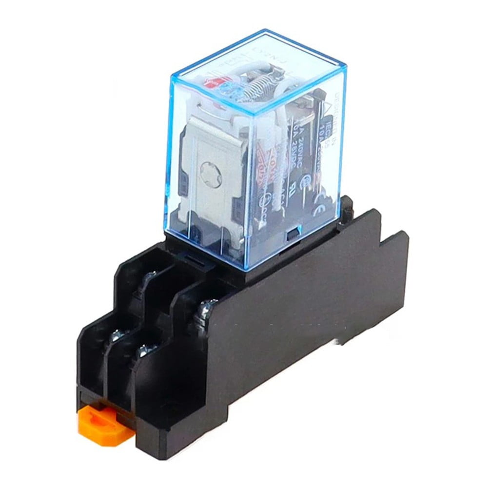 Power Relay with Socket LY2NJ Model AC220V Compact Size Silver Alloy ...