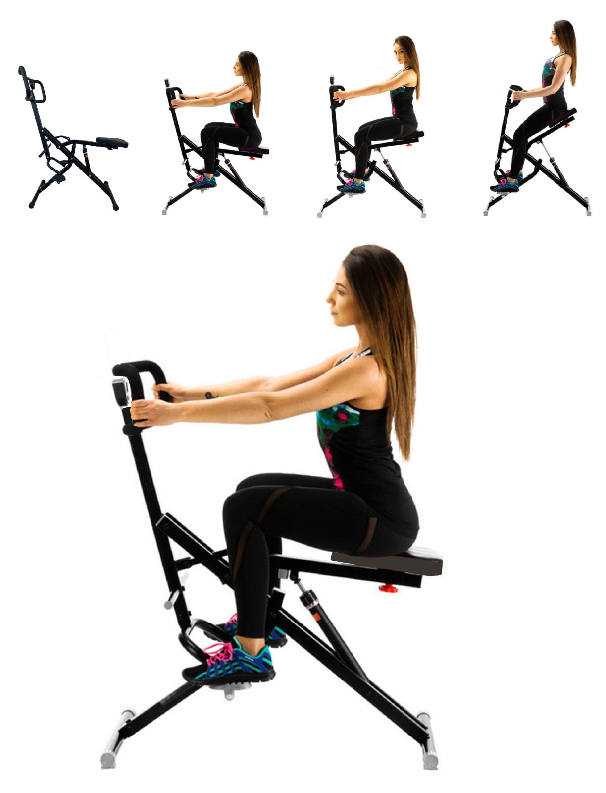 Power Rider Total Crunch Home Gym Equipment: Full Body Core Training ...