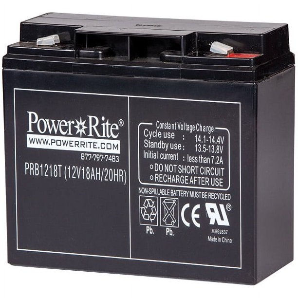 Power Rite® Battery, 12V, 18 Ah, 1/Each - Walmart Business Supplies